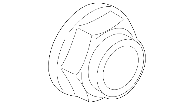 2013-2021 Ford Axle Nut CCPZ-3B477-A | TascaParts.com