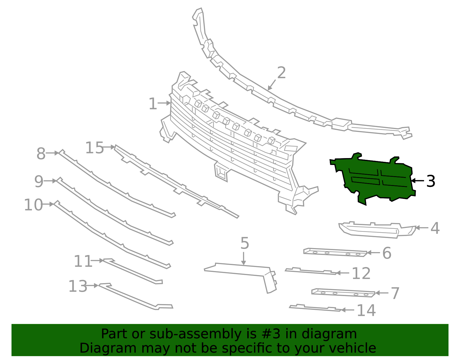 2019-2023 Porsche Cayenne Outer Grille 9Y0-807-682-OK1 | Sunset Porsche ...