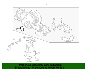 014-997-64-45 - Turbocharger O-Ring 2010-2021 Mercedes-Benz | Mercedes ...