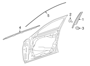213-720-02-12 - Sealing Rail Mercedes-Benz USA Parts