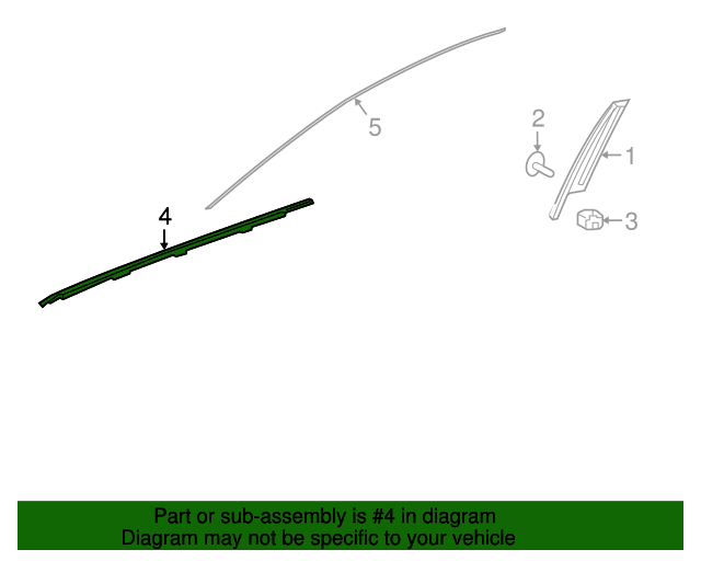 213-720-02-12 - Sealing Rail Mercedes-Benz USA Parts