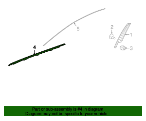213-720-02-12 - Sealing Rail Mercedes-Benz USA Parts