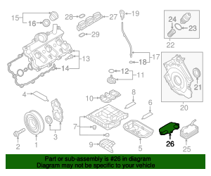 06E-117-070-H - Engine Oil Cooler Gasket 2015-2019 Audi | Audi OEM Parts