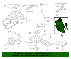 Rear Main Seal Retainer 06E-103-171-DD | Audi USA Parts