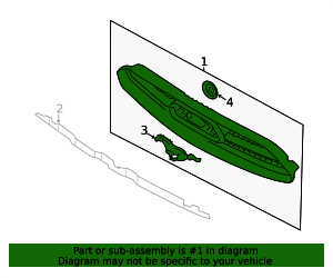 2015-2017 Ford Mustang Grille FR3Z-8200-DA | Ford Parts Direct