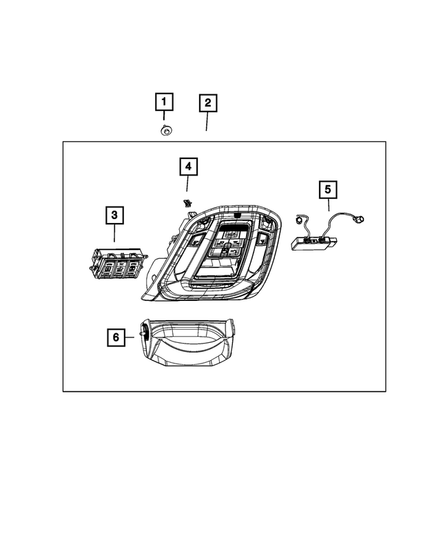 2022-2023 Jeep Wagoneer Storage Bin 7SJ64TX7AA | Mopar eStore