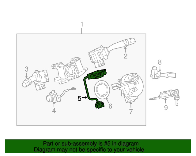 2002-2009 Lexus Steering Sensor Assembly 89245-33020 | OEM Parts Online