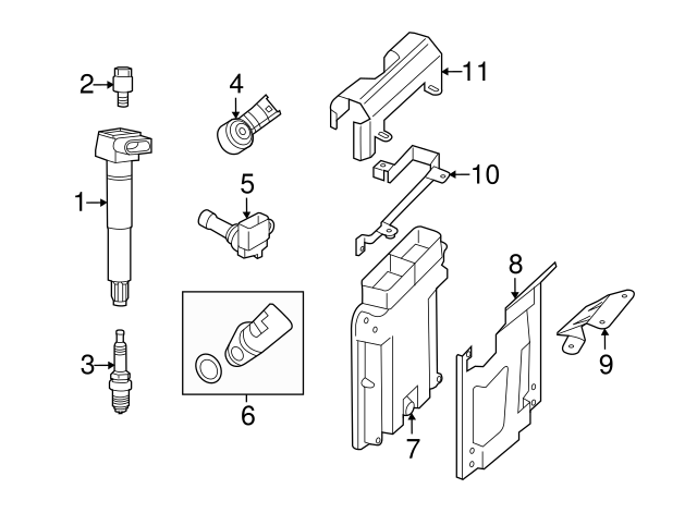 2010-2024 Porsche Engine Crankshaft Position Sensor 9A7-905-381 ...