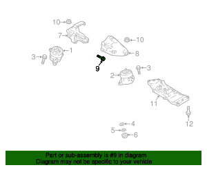2018-2021 Kia Side Mount Bracket Bolt 21819-B1000 | TascaParts.com