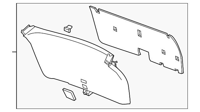 2017-2020 Cadillac XT5 Upper Gate Trim 84146655 | GMPartsDirect.com
