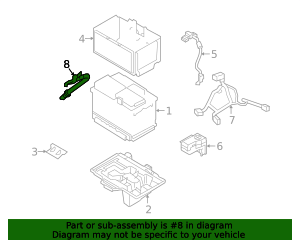 91862-CW010 - High-Quality Battery Ground Strap for 2022-2024 Hyundai ...