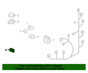 2015-2016 Audi A8 Quattro Park Sensor Mount Bracket 4H0-919-289-D-T94 ...