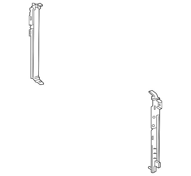 204-501-03-20 - Condenser Assembly Bracket 2010-2016 Mercedes-Benz ...