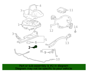 2020-2022 GM Diesel Exhaust Fluid (DEF) Tank Front Bracket 84564754 ...