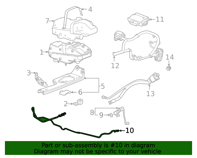 2020-2021 GM Fluid Pipe 84776101 | TascaParts.com