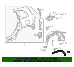 2020-2023 Mercedes-Benz Wheel Opening Molding 247-885-03-22 | MB OEM Parts