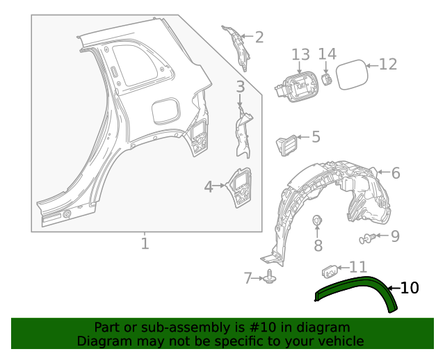 2020-2023 Mercedes-Benz Wheel Opening Molding 247-885-03-22 | MB OEM Parts
