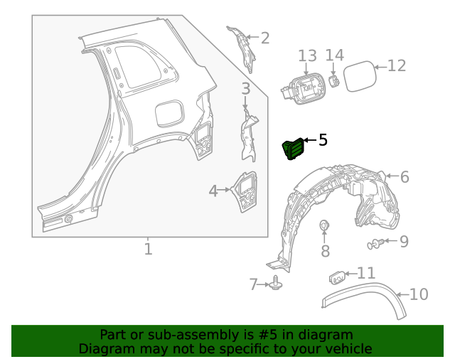 Vent Flap 177-830-21-00-64 | MB OEM Parts
