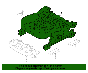 2018-2023 Land Rover Seat Frame LR175767 | AutoNationParts.com
