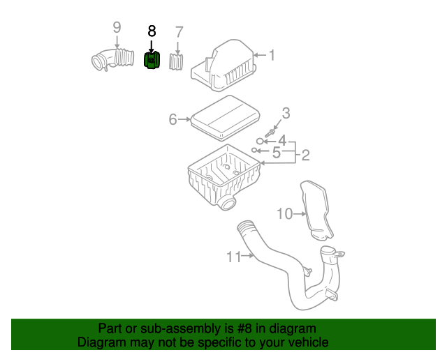 2001-2006 Hyundai Mass Air Flow Sensor 28100-39400 | OEM Parts Online