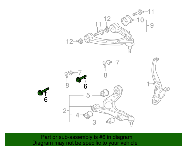 WHT-001-833 - Adjust Bolt 2007-2015 Audi Q7 | Audi OEM Parts