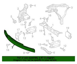 212-620-20-00 - Bumper Impact Bar 2010-2018 Mercedes-Benz | AutoNation ...