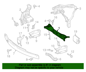 212-620-11-00 - Upper Tie Bar 2010-2016 Mercedes-Benz | Mercedes-Benz ...