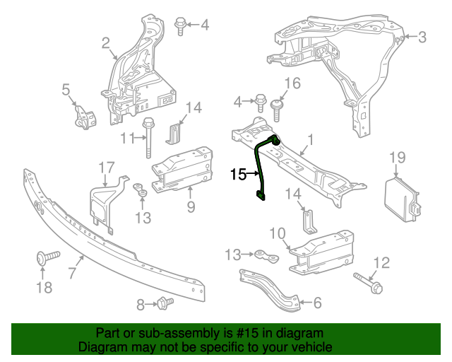 2010-2016 Mercedes-Benz Center Support 212-898-02-32-64 | MB OEM Parts