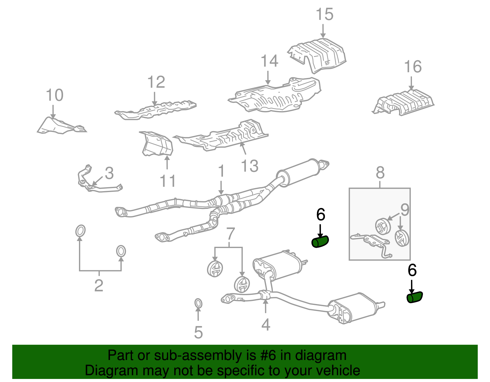 17408-74080 - Tailpipe Extension 2000-2011 Lexus | Longo Lexus Parts