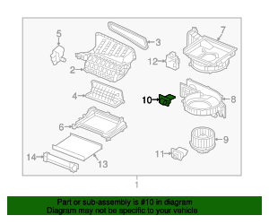 2006-2021 Kia HVAC Blower Motor Resistor 97128-3K000 | OEM Parts Online