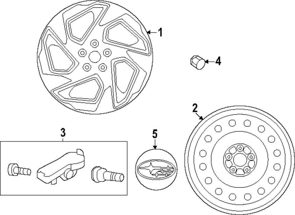 28111FN00A - 2024 Subaru Crosstrek - Wheel, Alloy | Subaru Parts HQ