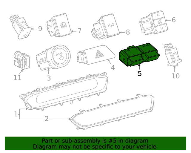 84840-62010 - Trunk Open Warning Switch - 2016-2020 Toyota Mirai | OEM ...