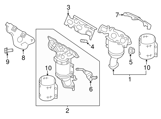 DG9Z-5E258-A - Shield 2013-2020 Lincoln | AutoNationParts.com
