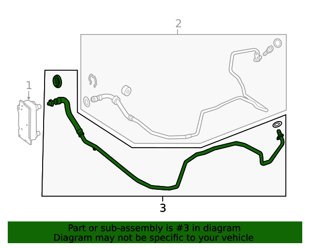222-270-14-04 - Automatic Transmission Oil Cooler Hose Assembly 2018 ...