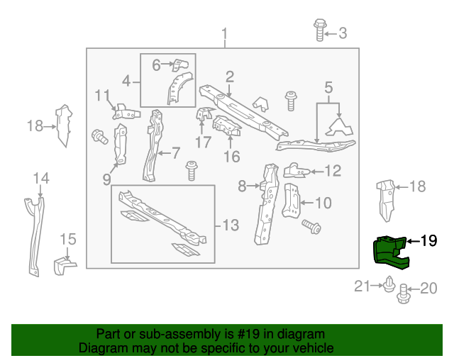 53295-21010 - Air Deflector - 2011-2013 Scion tC | OEM Genuine Toyota Parts