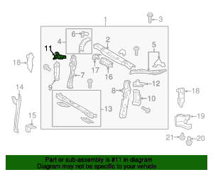 2014-2016 Scion tC Bracket Headlamp Mo 53271-21020 | Toyota Parts Center