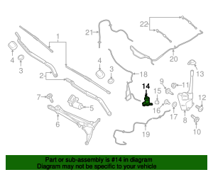 2007-2022 Ford Washer Pump JL1Z-17664-A | Varsity Ford