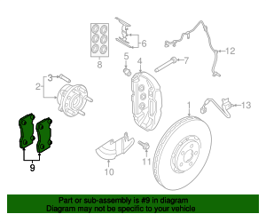 2015-2020 Ford Mustang Brake Pads Front FR3Z-2001-L | Blue Springs Ford ...
