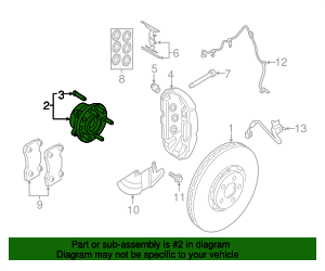 2015-2019 Ford Front Hub & Bearing FR3Z-1104-F | QuirkParts