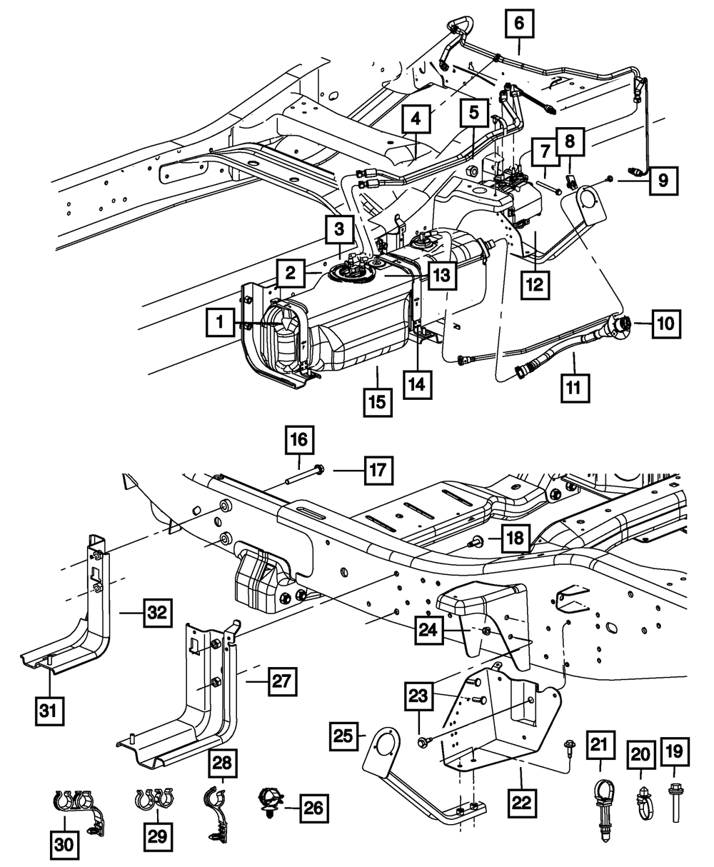 68184305AA - Diesel Exhaust Fluid Module 2011-2012 Ram 3500 | Mopar ...