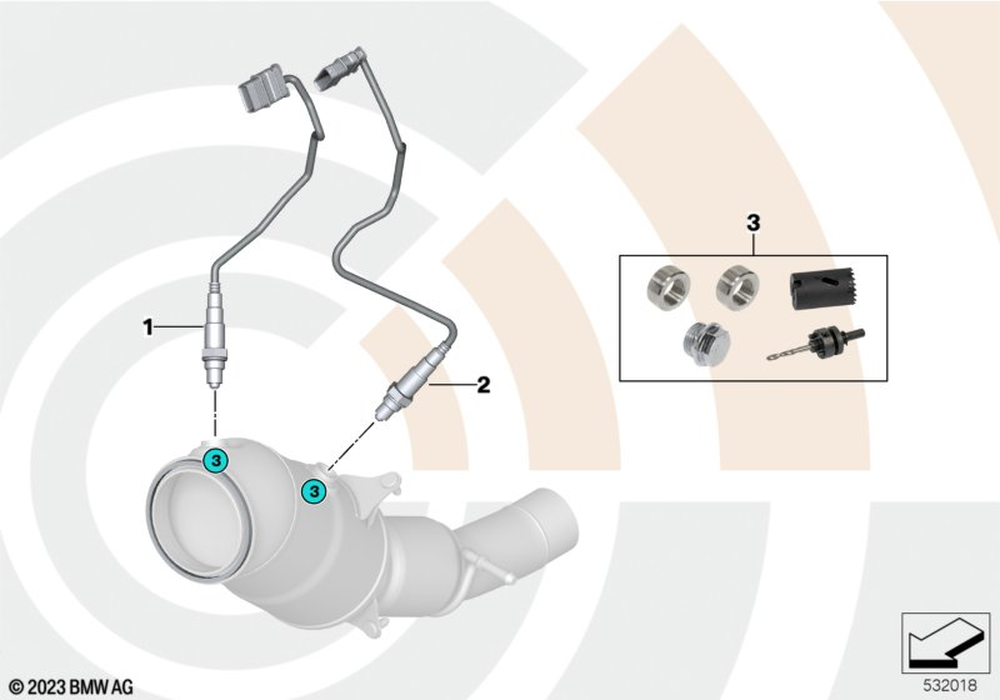 2010-2019 BMW Oxygen Sensor 11787589122 | Retail Performance Auto Parts
