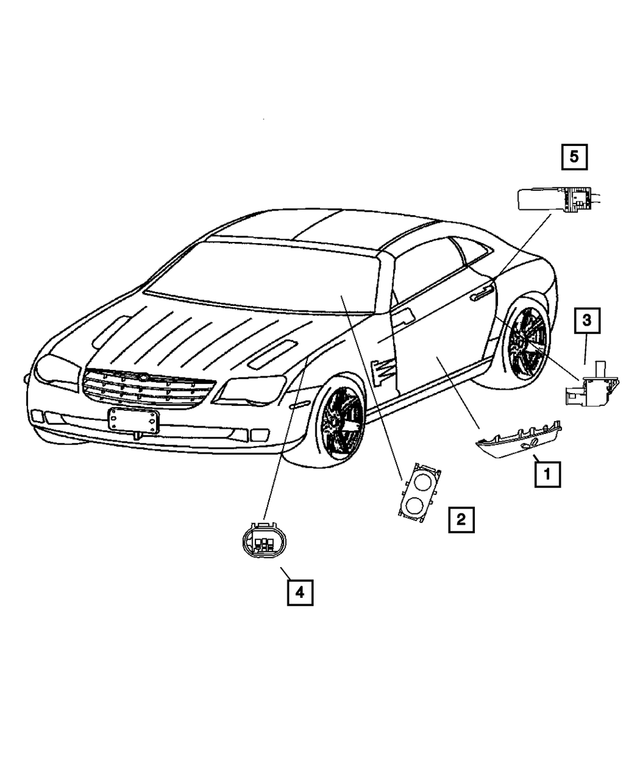 2004-2008 Chrysler Crossfire 04-08 Chrysler Crossfire FRONT DOOR POWER ...