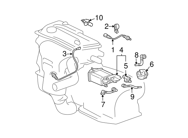 2003-2006 Toyota Vapor Canister Purge Solenoid 90080-91224 | OEM Parts ...
