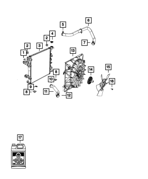 Radiator and Related Parts; Charge Air Cooler for 2020 Ram 1500 Classic ...