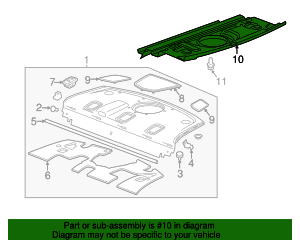 2013-2018 Cadillac ATS Black Diamond Rear Compartment Rear Window Lower ...