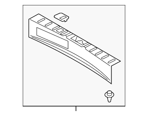 2018 Mitsubishi Rear Trim 7240A229XA | Auto Parts