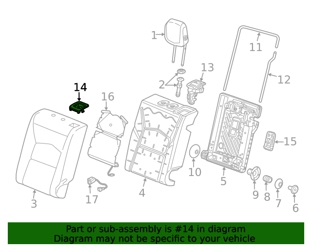 2019-2020 Cadillac XT4 Latch Cover 84581354 | GMPartsDirect.com