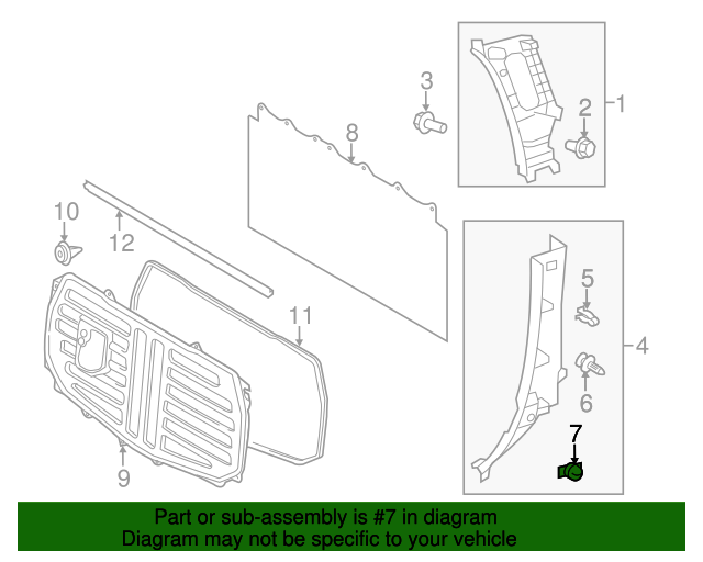 90467-09212 - Cowl Trim Clip - 2007-2023 Toyota | OEM Genuine Toyota Parts