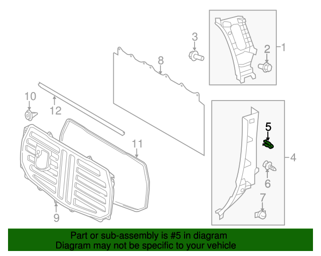 90467-10203 - Switch Bezel Clip - 2000-2023 Toyota | OEM Parts Quick