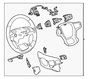 2019-2024 GMC Black Steering Wheel 84946336 GM | GMPartsDirect.com